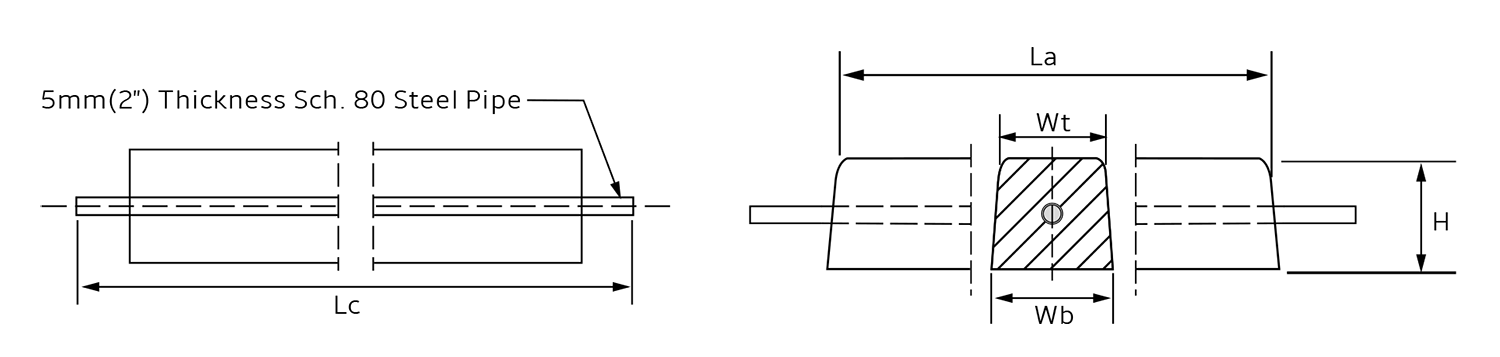 Aluminum Platform Anode with Straight Tubular Insert - YUXI